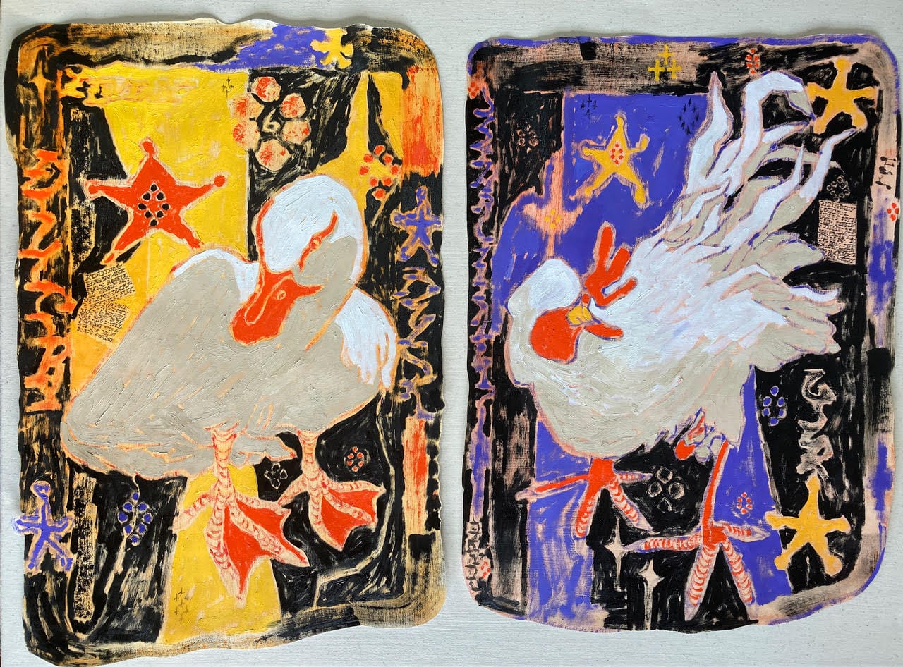 Engage in Dialogue With the Diligently Layered Paintings of Oscar yi ...